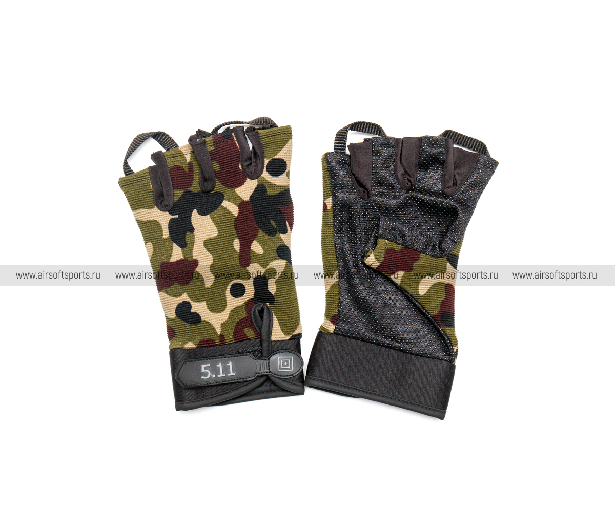 Купить Перчатки 511 Tactical Gloves Woodland беспалые (L) в интернет ...