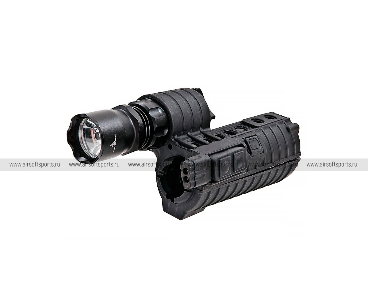 Купить Цевье + фонарь M4 EM500A Black в интернет магазине "AirsoftSports"